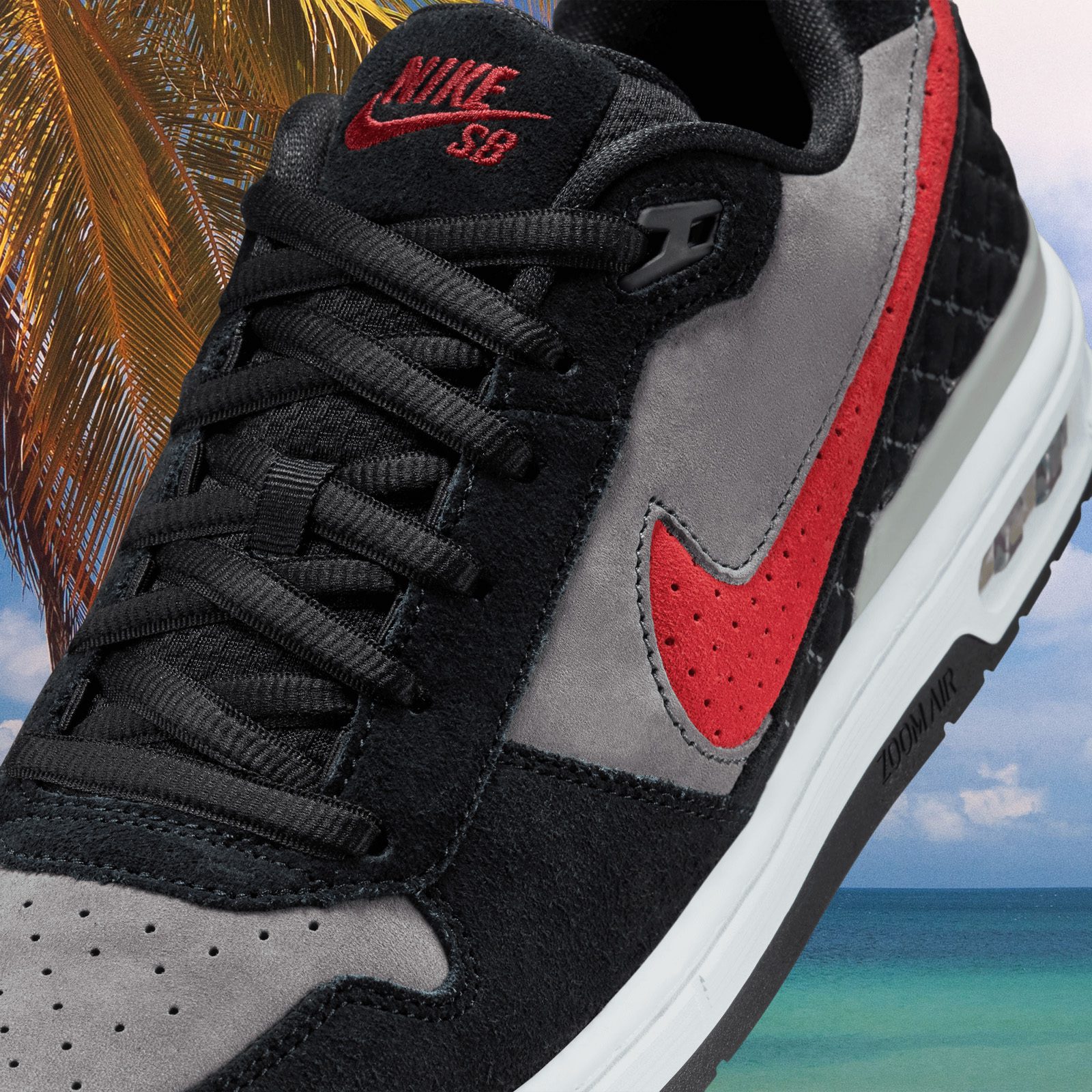 Nike SB - P-Rod 1 "Bred" - Black / Varsity Red - Flint Grey - Black ...