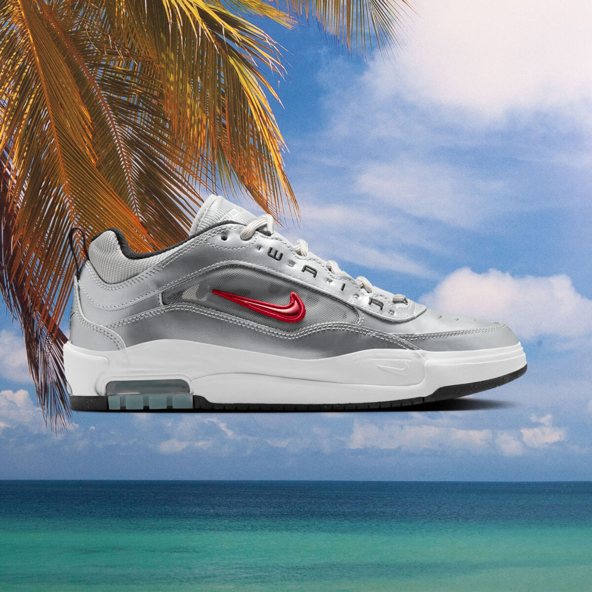 Nike SB - Air Max Ishod Premium "Silver Bullet" - Metallic Silver ...