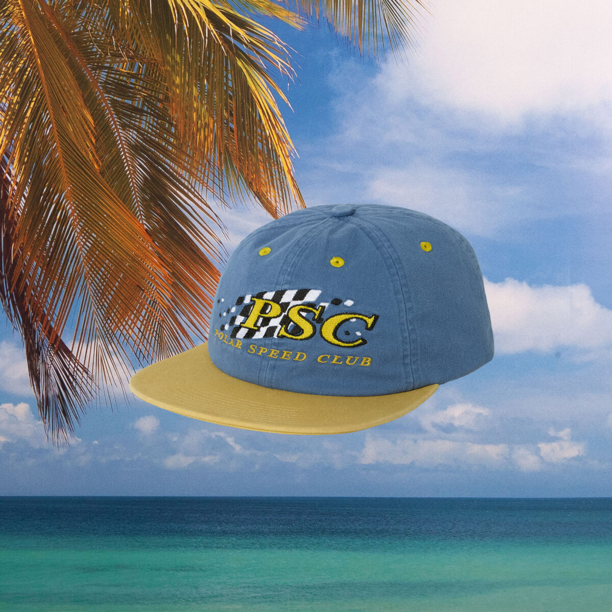Polar Skate Co. - Polar Speed Club Cap - Blue / Yellow at ...
